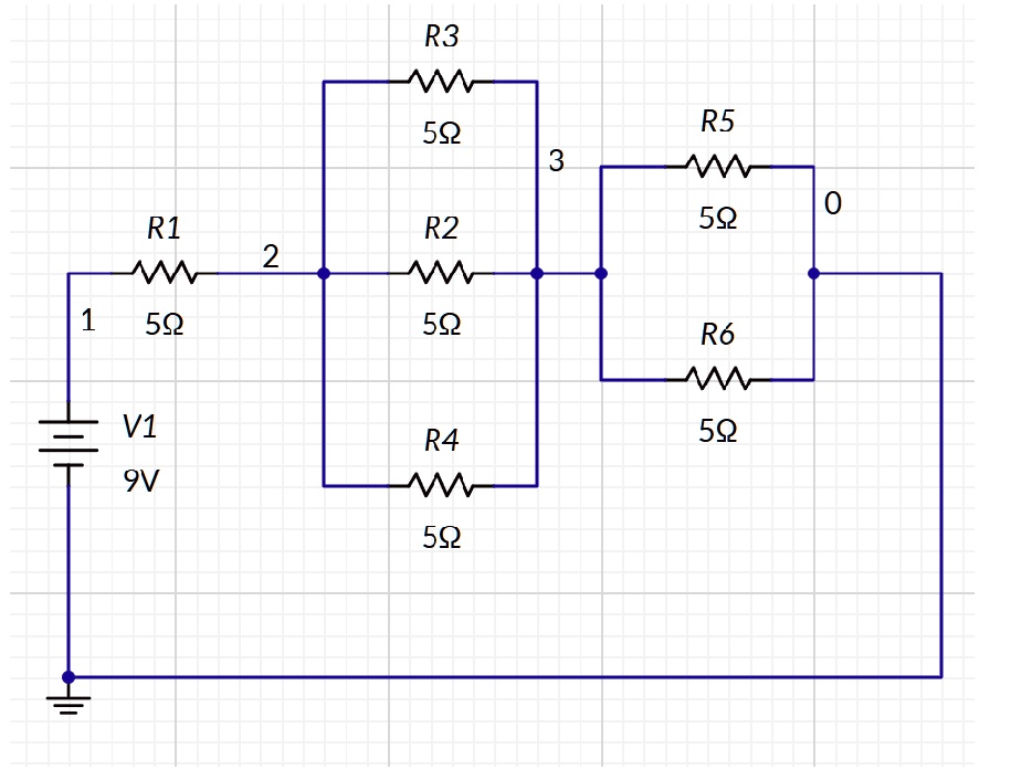 SOLVED: Check the following electrical circuit. - Calculate the total resistance of the circuit ...