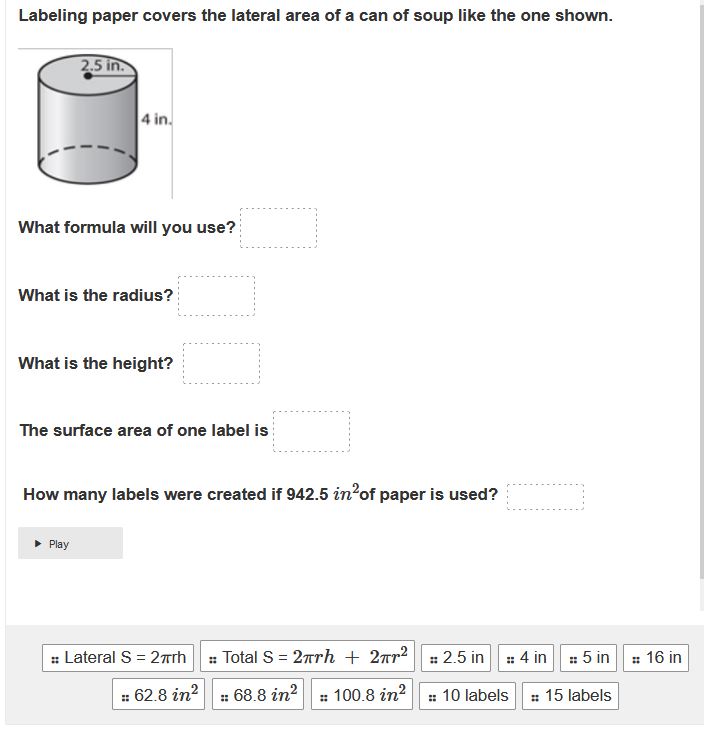 Labeling paper covers the lateral area of a can of soup like the one ...