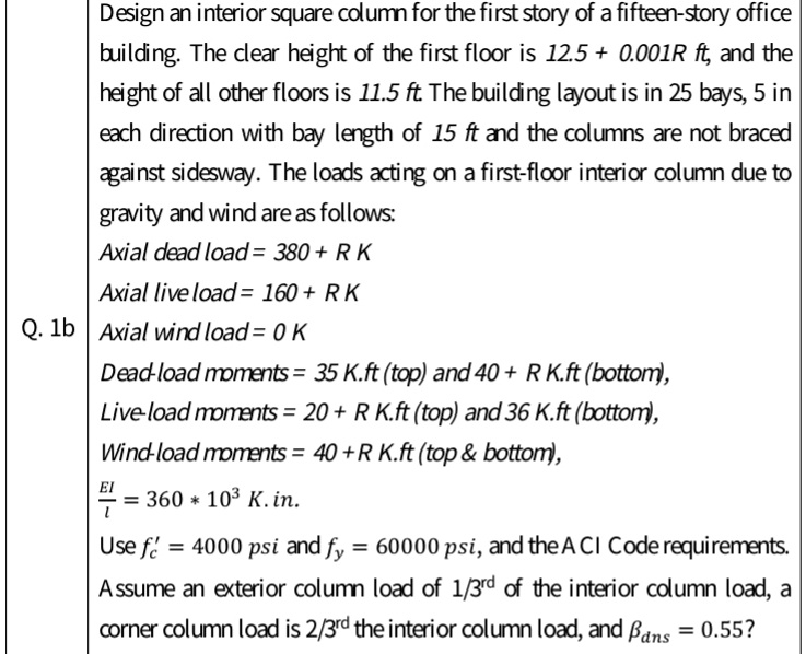 R value is 13. Subject: Reinforced Concrete Design (BSc Civil ...