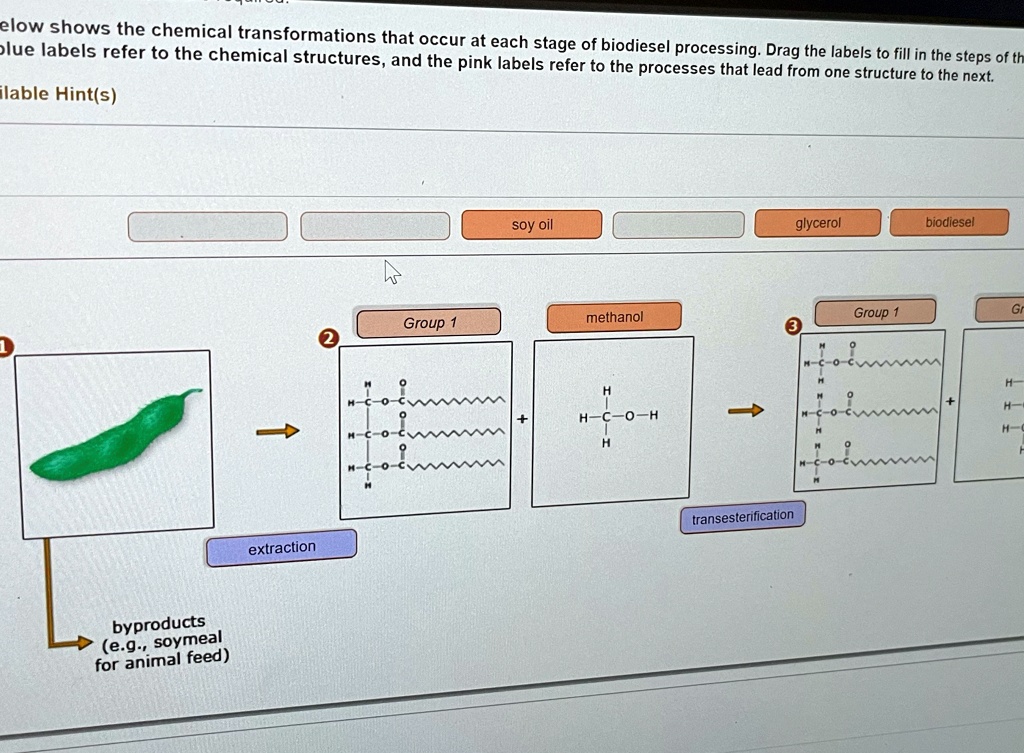elow shows the chemical transformations that occur at each stage of ...