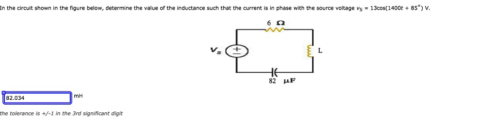 In the circuit shown in the figure below, determine the value of the inductance such that the ...