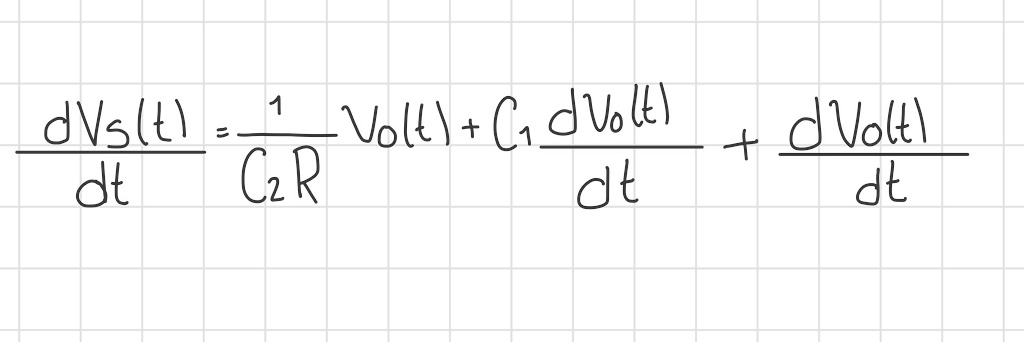 SOLVED: Solve the differential equation to get Vo(t) and show the ...
