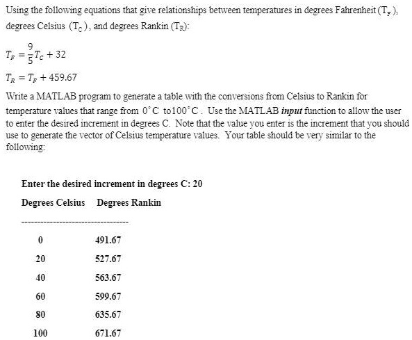 SOLVED: Using the following equations that give relationships between ...
