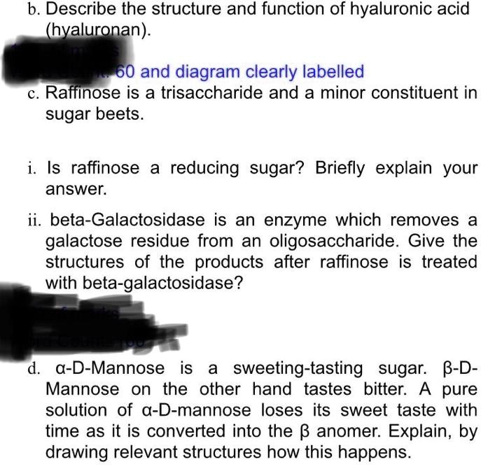 b describe the structure and function of hyaluronic acid hyaluronan 60 ...
