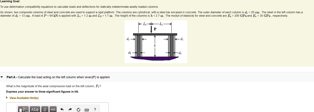 Learning Goal: To use deformation compatibility equations to calculate ...