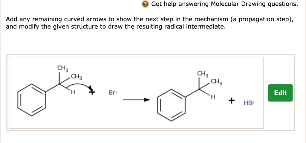 get help answering molecular drawing questions add any remaining curved ...