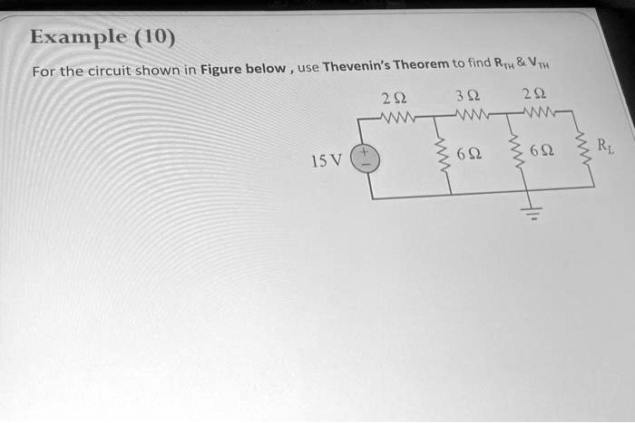 Example (10) For the circuit shown in Figure below use Thevenin's ...