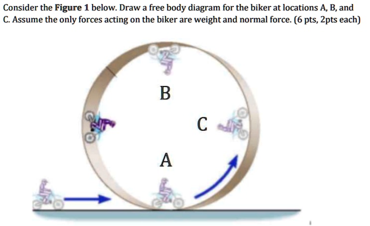 SOLVED: Consider the Figure 1 below: Draw a free body diagram for the ...