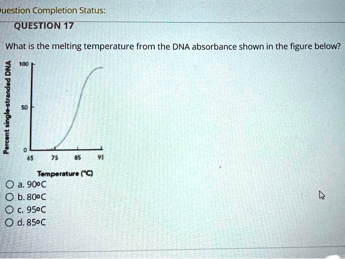 uestion completion status question 17 what is the melting temperature ... uestion completion status question 17 what is the melting temperature ...