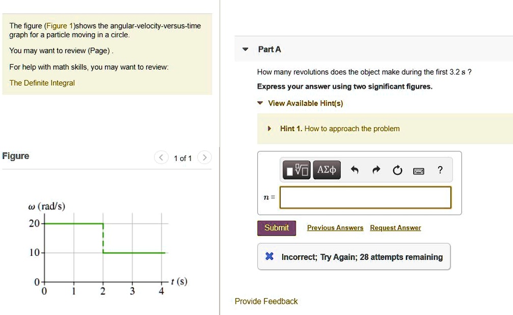 the figure figure 1shows the angular velocity versus time graph for ...
