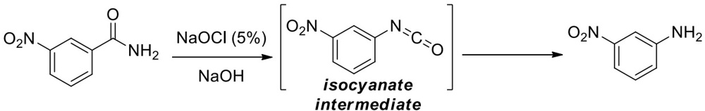 SOLVED: O2N#N#OzN NaOCl (5%) N=c-o NH2z NaOH isocyanate intermediate#N# ...