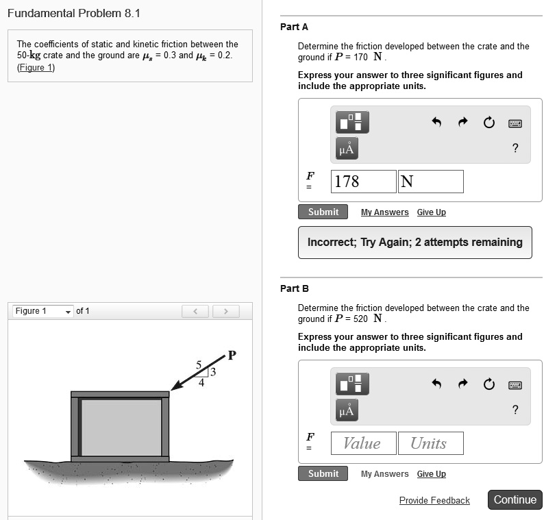 SOLVED: Fundamental Problem 8.1 Part A The coefficients of static and ...