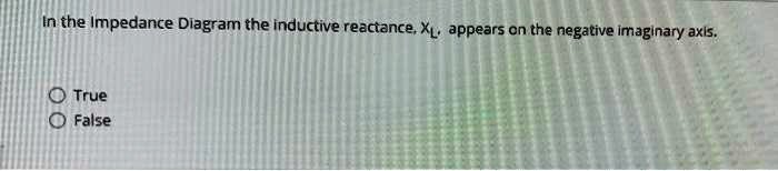 SOLVED: In the Impedance Diagram, the inductive reactance, X, appears ...