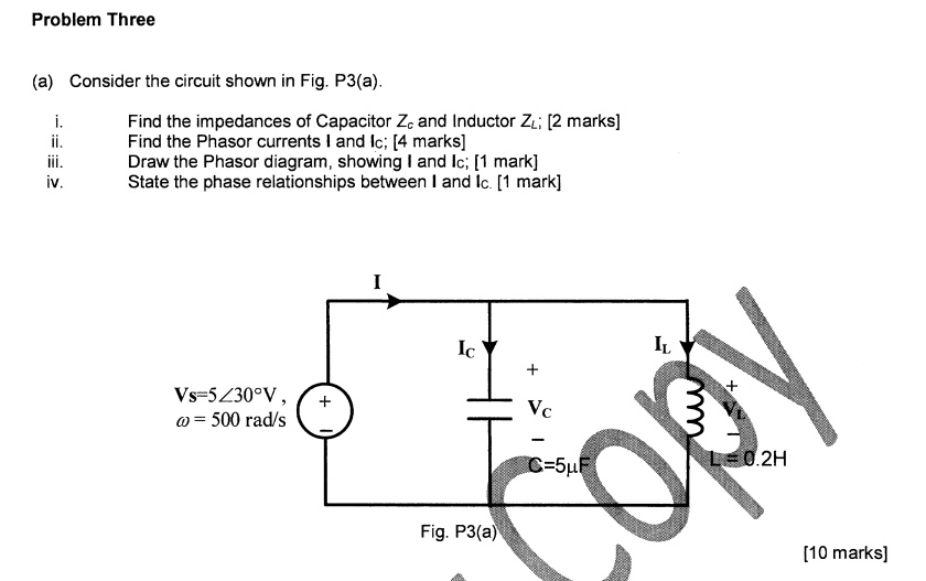 can someone provide a clear explanation please problem three consider the circuit shown in fig ...