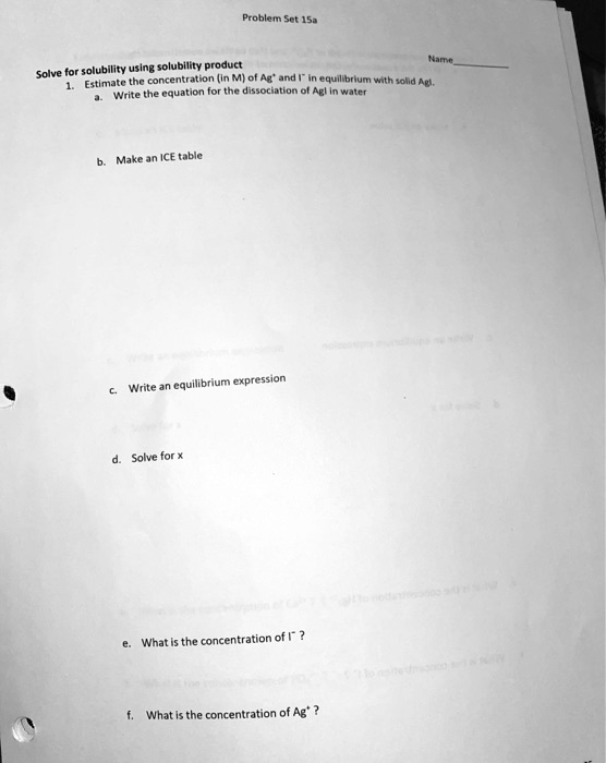 problem sct 152 solve for solubility uslng solubility product estimate ...