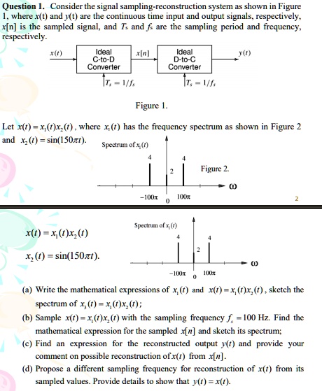 question 1consider the signal sampling reconstruction system as shown in figure 1 where xt and ...