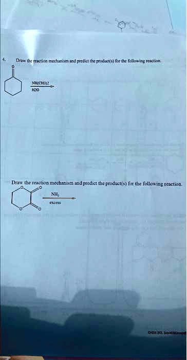 SOLVED: Draw the reaction mechanism and predict the product for the following reaction: NH(CH3)2 ...