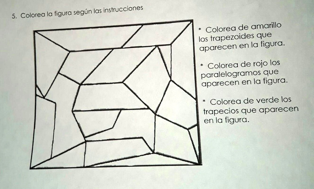 SOLVED: Ayudaaa con esto es lo ultimo según las instrucciones 5 Colorea ...