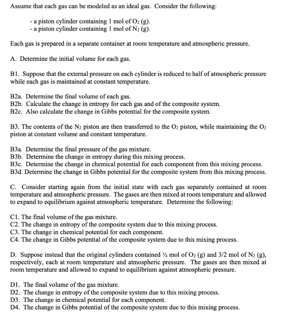 please help with parts c d last two parts assume that each gas can be ...