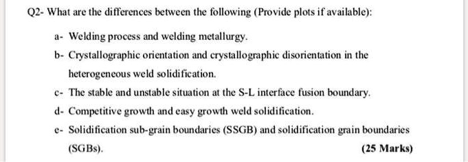 SOLVED: Q2-What are the differences between the following (Provide plots if available)? a ...