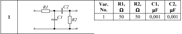 SOLVED: For this circuit and these values I need: Derivation of ...