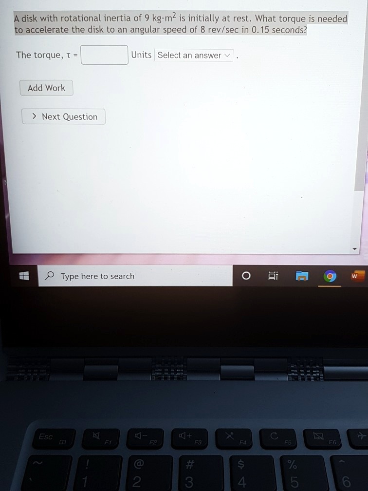 Solved A Disk With Rotational Inertia Of 9 Kg M2 Is Initially At Rest