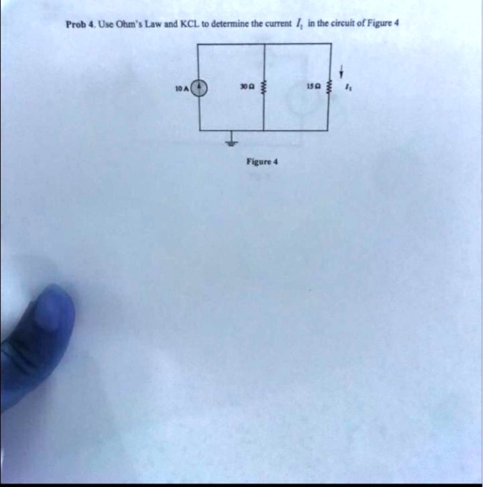 Prob 4. Use Ohm's Law and KCL to determine the current in the circuit ...