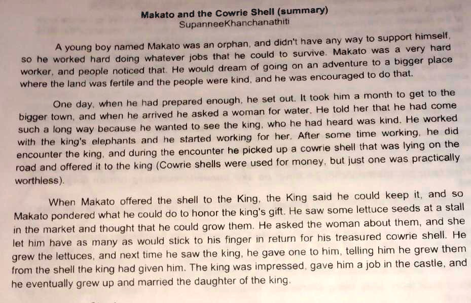 now let us compare makatos success to your own example of success using ...