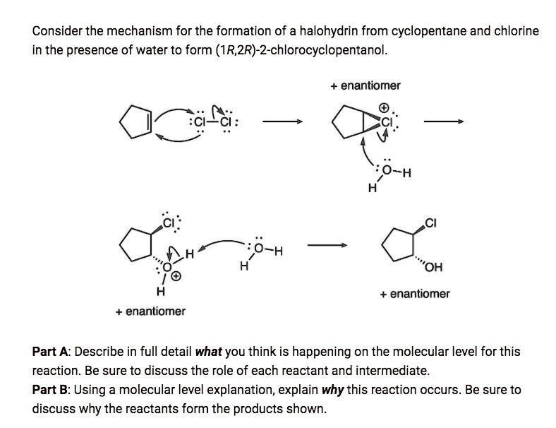 SOLVED: Consider the mechanism for the formation of a halohydrin from ...