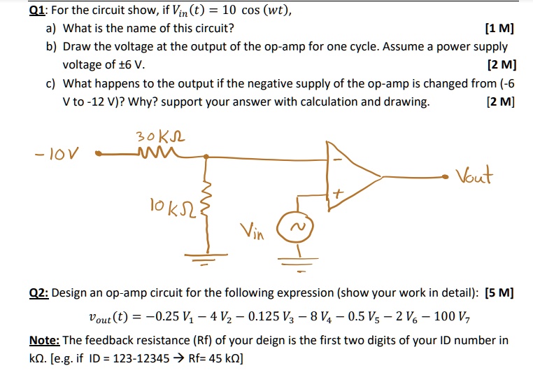 SOLVED: Q1: For the circuit shown, if Vint(t) = 10 cos(wt): a) What is the name of this circuit ...
