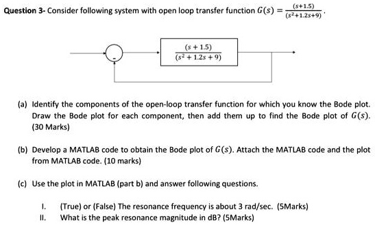 SOLVED: Control Systems: Please solve all the parts of the given questions step by step with ...