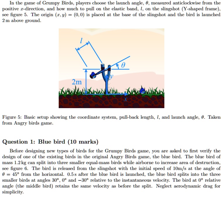 In the game of Grumpy Birds, players choose the launch...