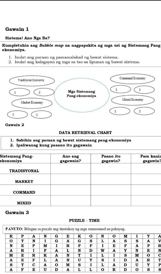 pa help po please.. thankyou po:) Gawain L Sistemal Ano Nga Ba ...