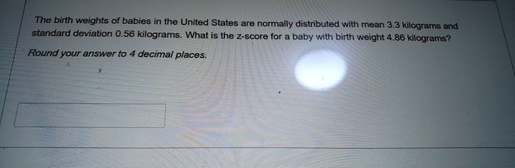 the birth weights of babies in the united states are normally ...