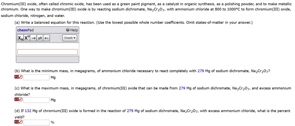 chromiumiii oxide often called chromic oxide has been used as green ...