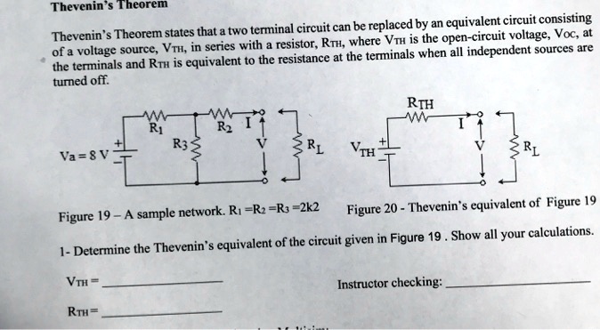 Thevenin's Theorem states that a two-terminal circuit can be replaced ...