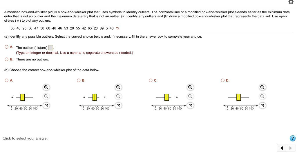 Solved A Modified Box And Whisker Plot Is Box And Whisker Plot Inat 5261