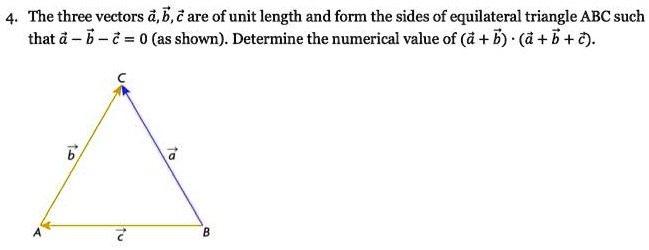 the three vectors b are of unit length and form the sides of ...
