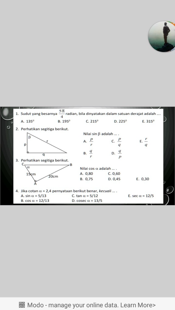SOLVED: bantu aku ya guys please dengan caranya Sudut yang besarnya ... SOLVED: bantu aku ya guys please dengan caranya Sudut yang besarnya ...
