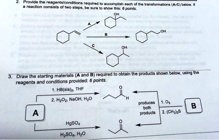 SOLVED: Provide the reagentslconditions required accomplish each ol the ...