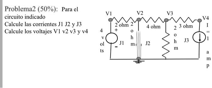 SOLVED: For the specified circuit, calculate the J1, J2 and J3 currents. Also calculate the ...