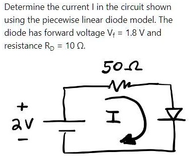 SOLVED: Determine the current I in the circuit shown using the ...