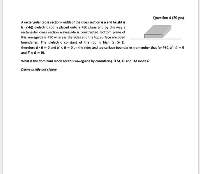 questia 6 20 pts rectangular cross section width of the cross section ...