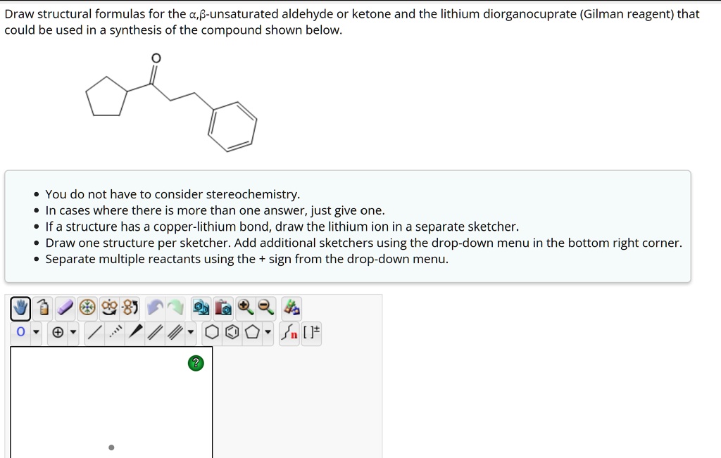 Draw structural formulas for the α,β-unsaturated aldehyde or ketone and ...