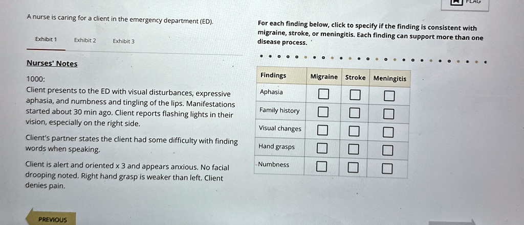 [GET ANSWER] a nurse is caring for a client in the emergency department ed exhibit 1 exhibit 2 ...