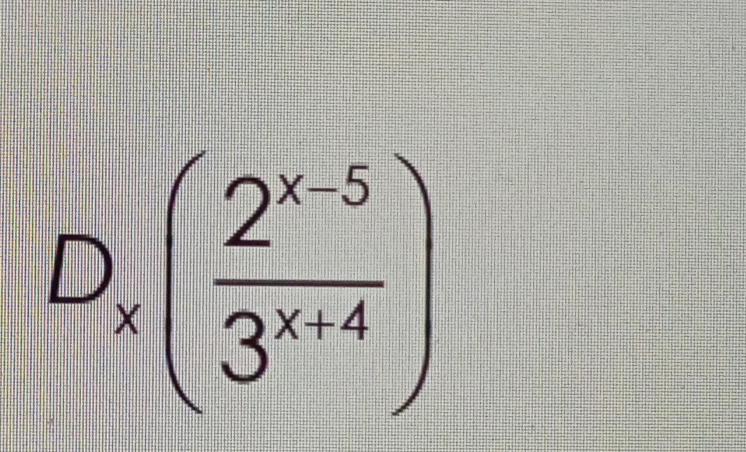 SOLVED Dx 2 x 5 3 x 4 