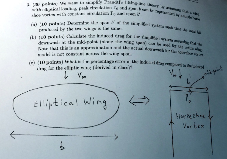 3 30 points we want to simplify prandtl heory by assuming that a wing ...
