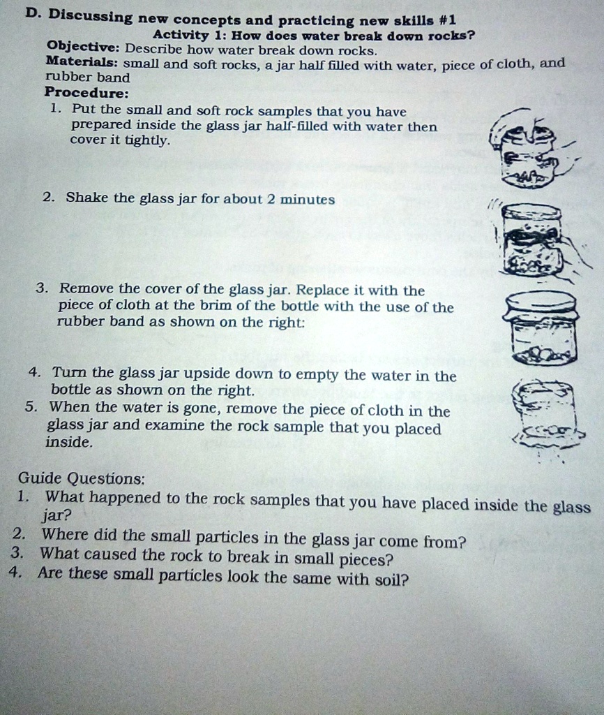 SOLVED: Please help me with questions 3 and 4 only. D. Discussing new ...