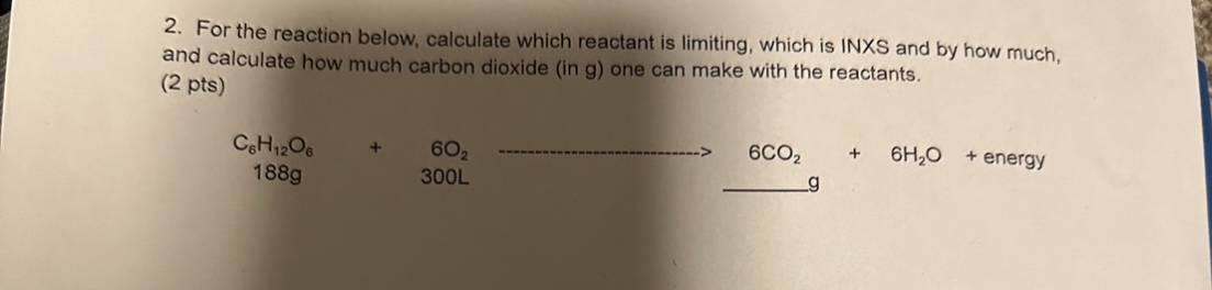 [GET ANSWER] 2. For the reaction below, calculate which reactant is ...