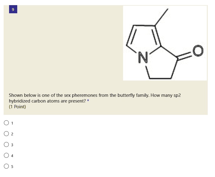 Solved Shown Below Is One F The Sex Pheremones From The Butterfly